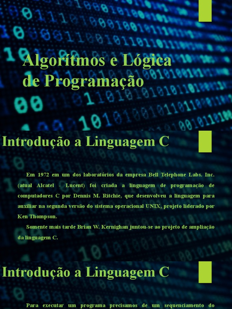 Algorítmos e Lógica de Programação5 | PDF | C (linguagem de programação ...