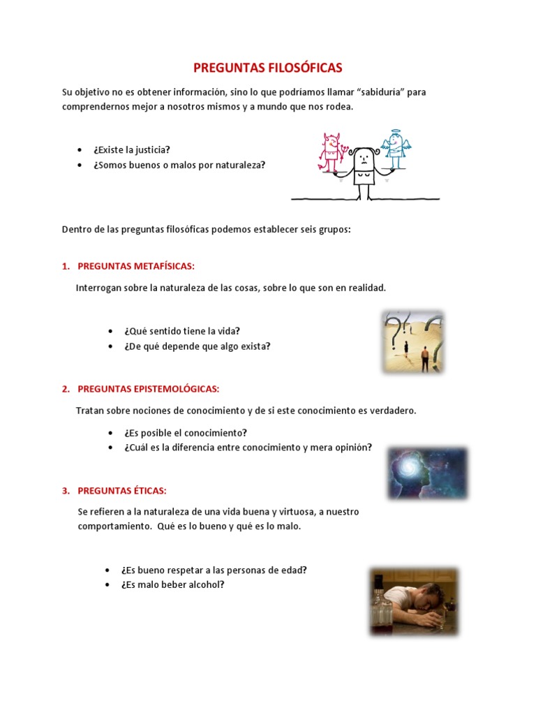 Clasificación de Preguntas Filosóficas | PDF | Ciencia y matemáticas
