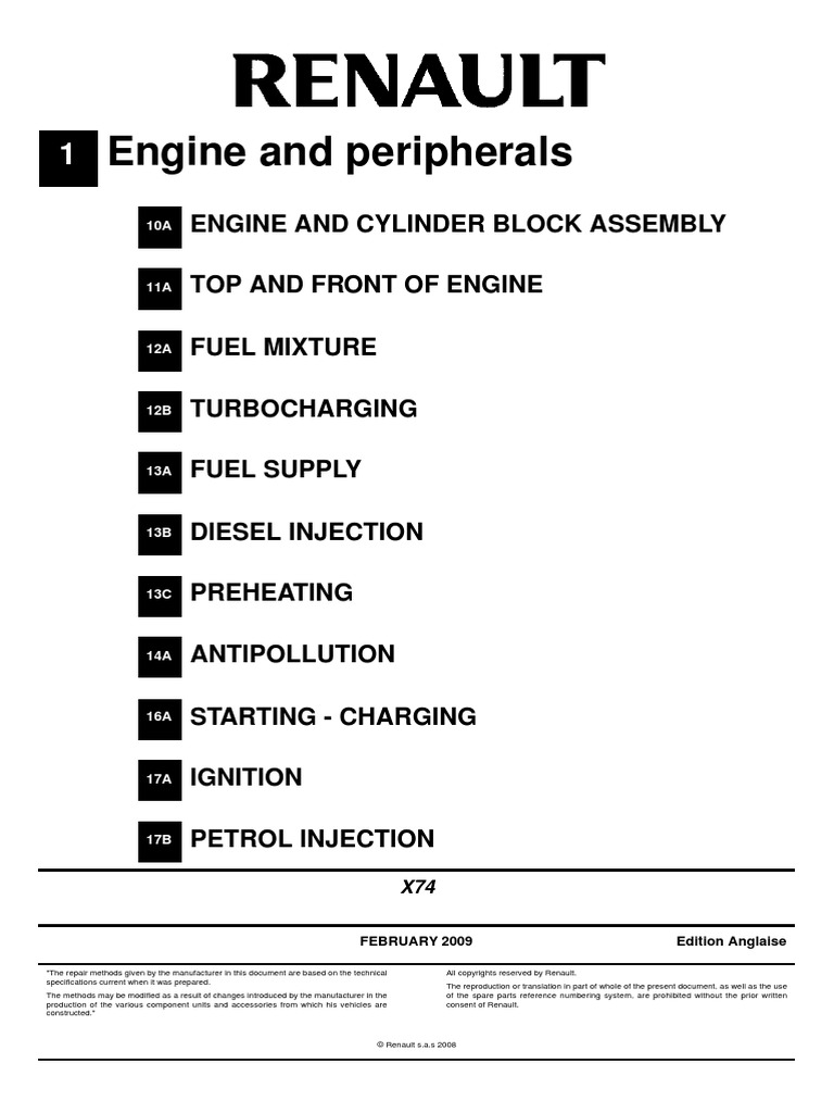 Mr395 Laguna Motor f9q en | PDF | Fuel Injection | Internal Combustion ...