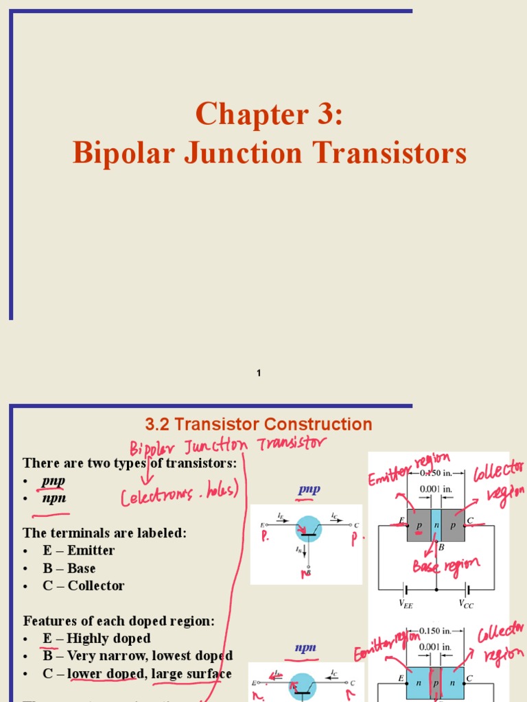 CH 3 | PDF | Bipolar Junction Transistor | Amplifier