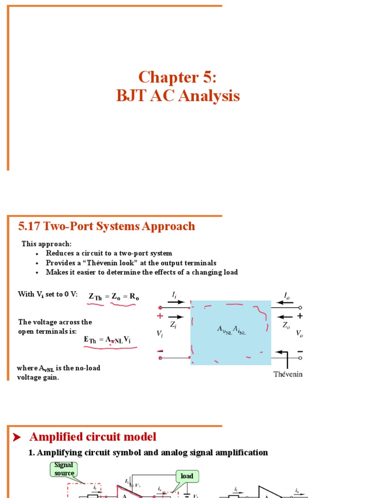 ch5-2 1 | PDF | Amplifier | Bipolar Junction Transistor