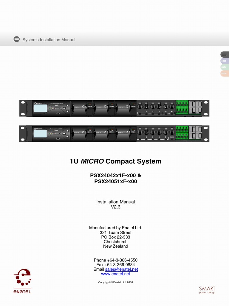 Manual Instalación Sistema Completo ENATEL | PDF | Rectifier | Direct ...