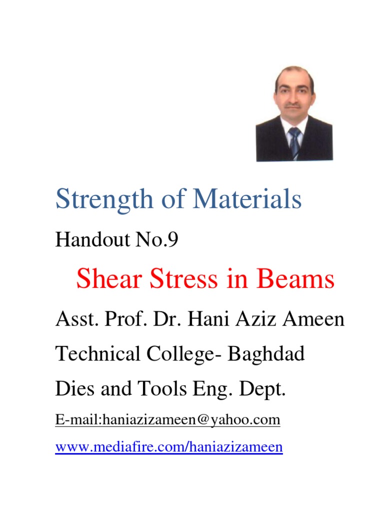 Shear Stress Analysis in Beams | PDF | Beam (Structure) | Bending