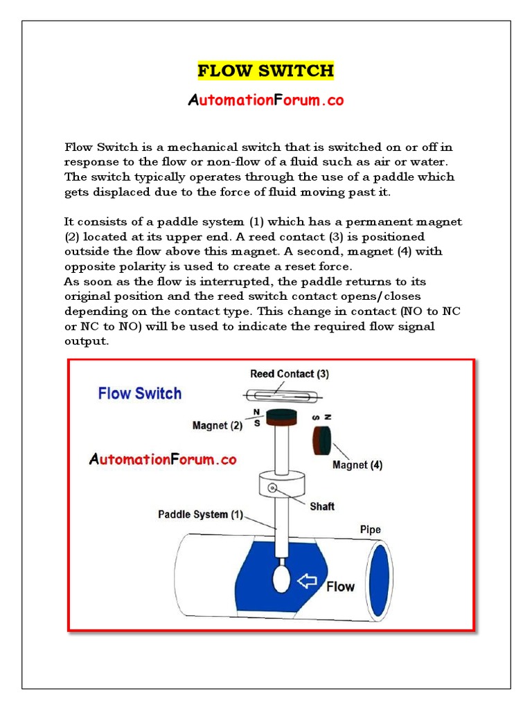 Flow Switch | PDF