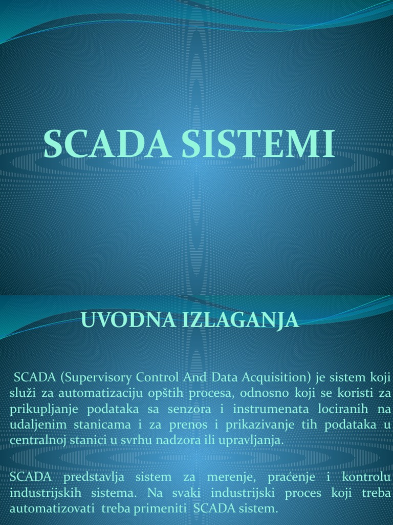Scada Sistemi | PDF