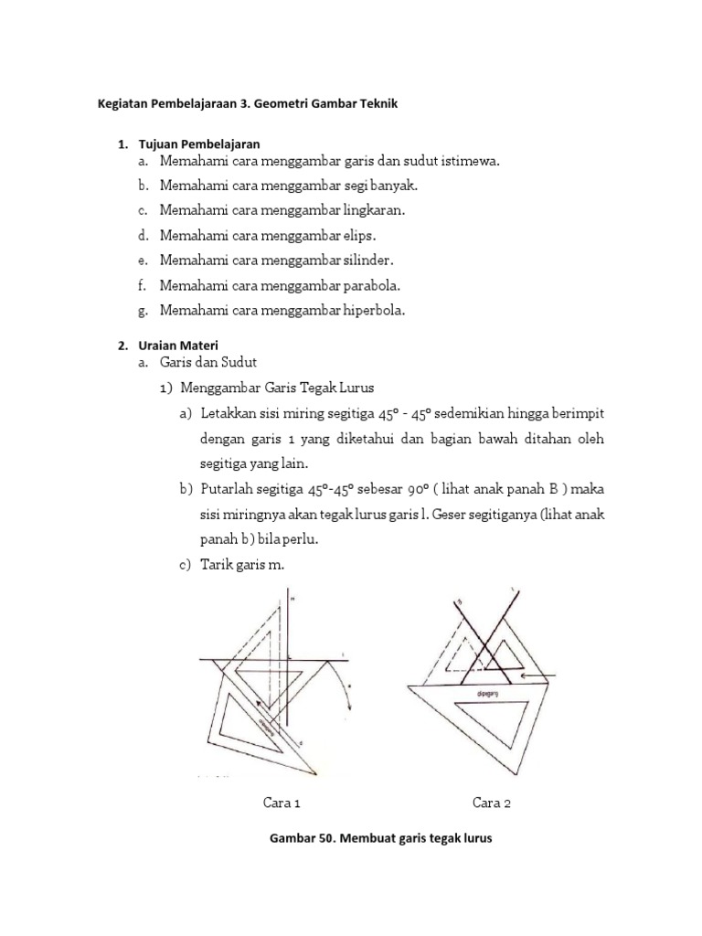Geometri Gambar Teknik | PDF