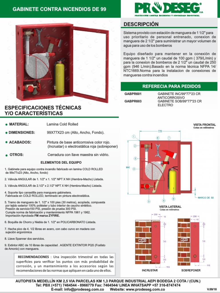 Gabinete Clase 3 Prodeseg | PDF