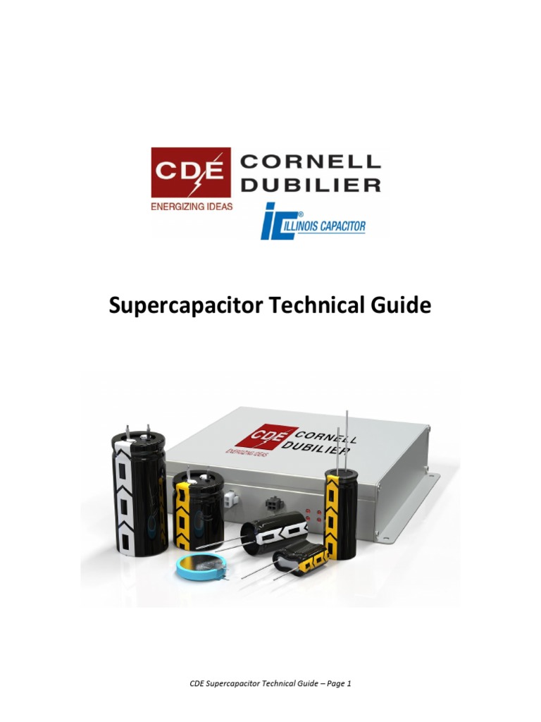 Supercapacitor Guide for Engineers | PDF | Capacitor | Manufactured Goods