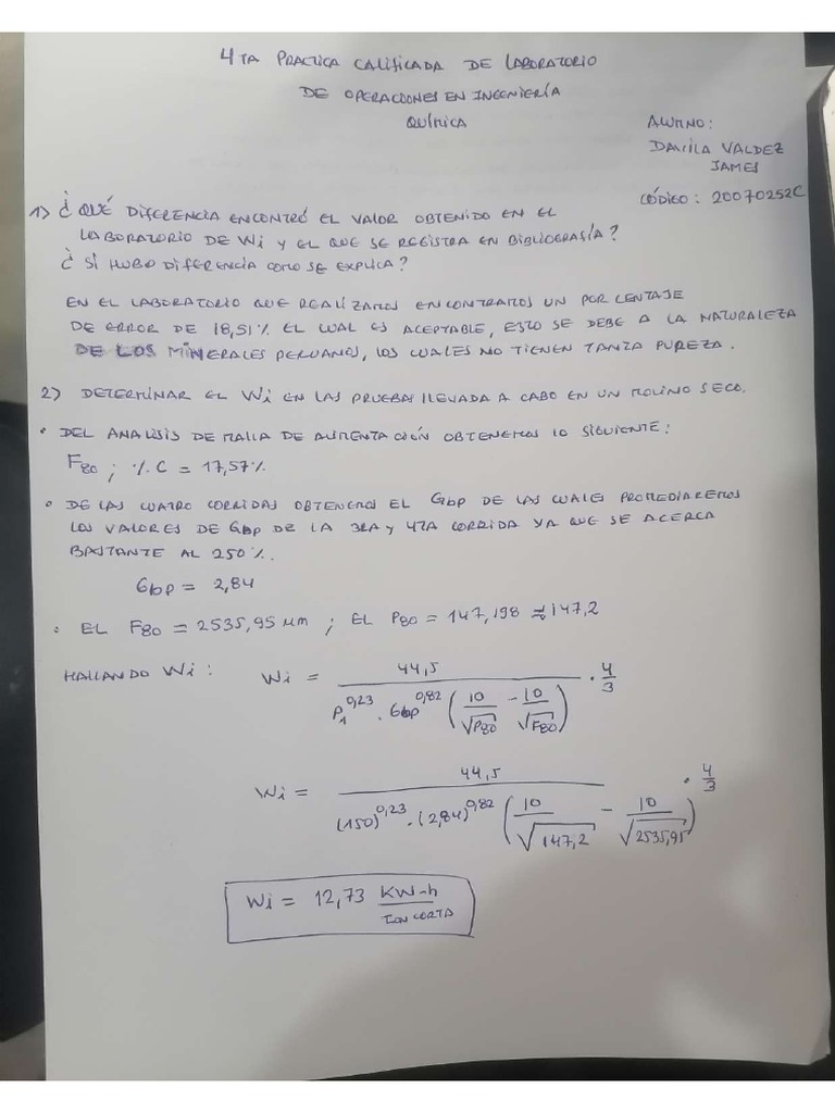 4ta práctica calificada opera | PDF