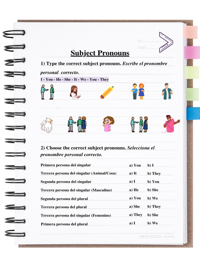 Subject Pronouns | PDF
