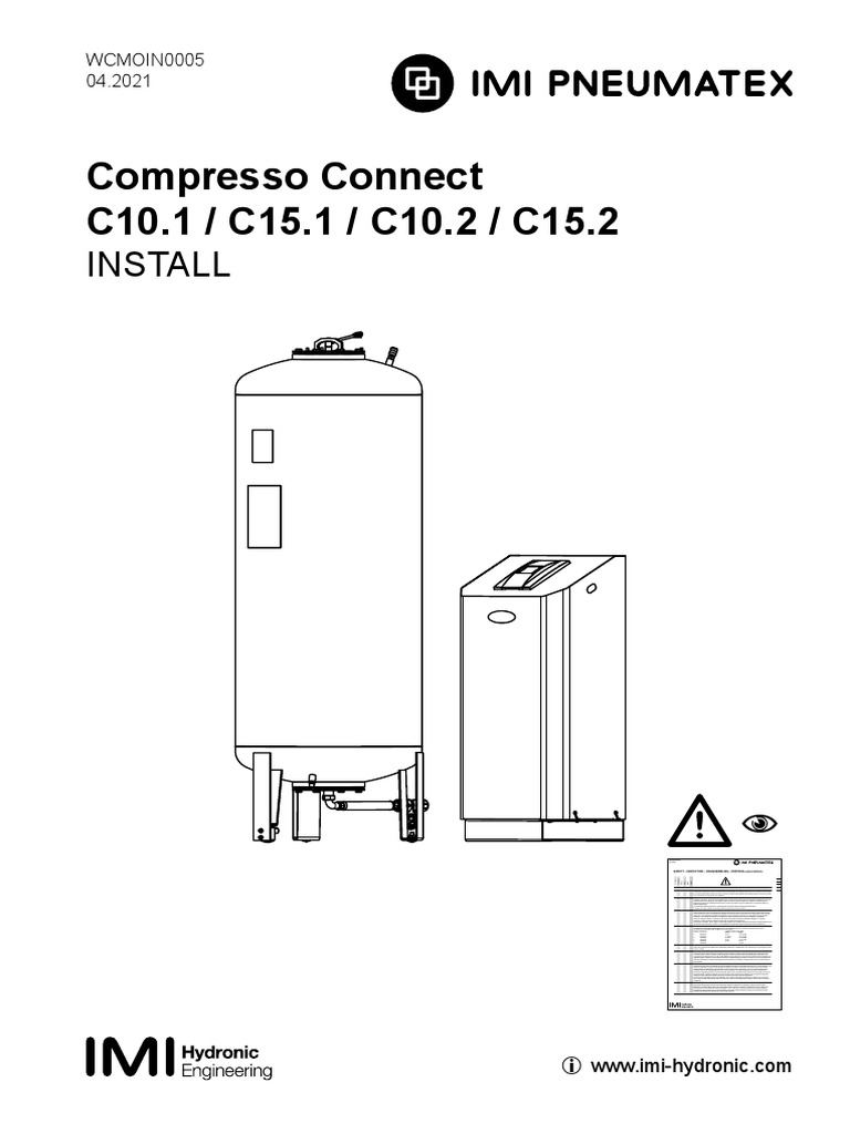 Installation Compresso Connect 2104 Low | PDF | Water | Chemistry