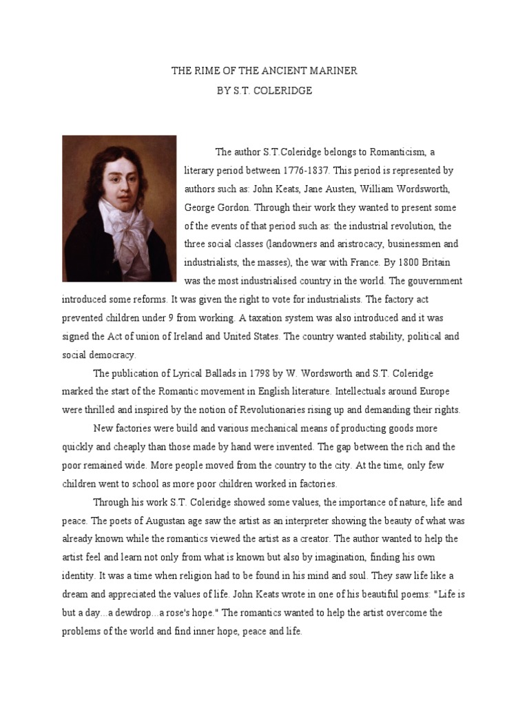 The Rime of The Ancient Mariner | PDF | Samuel Taylor Coleridge ...