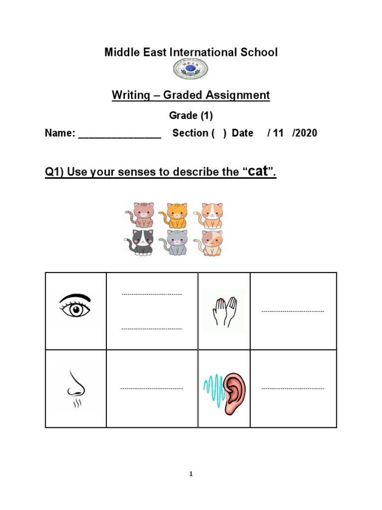 Description - Assignment (The Cat) | PDF