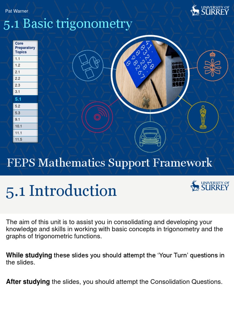 5.1 Basic Trigonometry | PDF | Trigonometry | Elementary Geometry