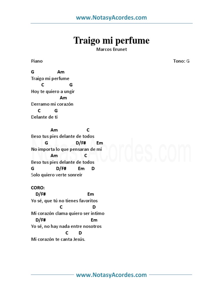 Traigo Mi Perfume Marcos Brunet | PDF