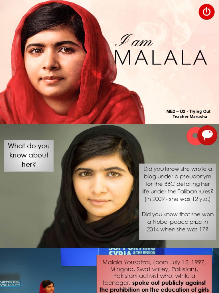 ME2 - U2 - Trying Out - I'm Malala | PDF | Malala Yousafzai