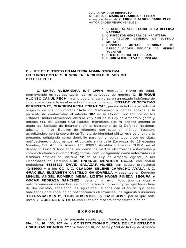 Enrique Alonso Canul Pech | PDF | Derechos humanos | México