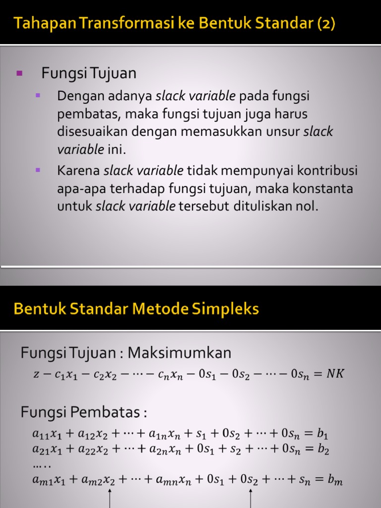 Modul Metode Simplek Linear Manajemen Sains-8-12 | PDF