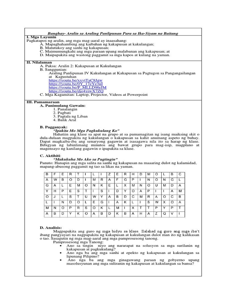 Lesson Plan | PDF