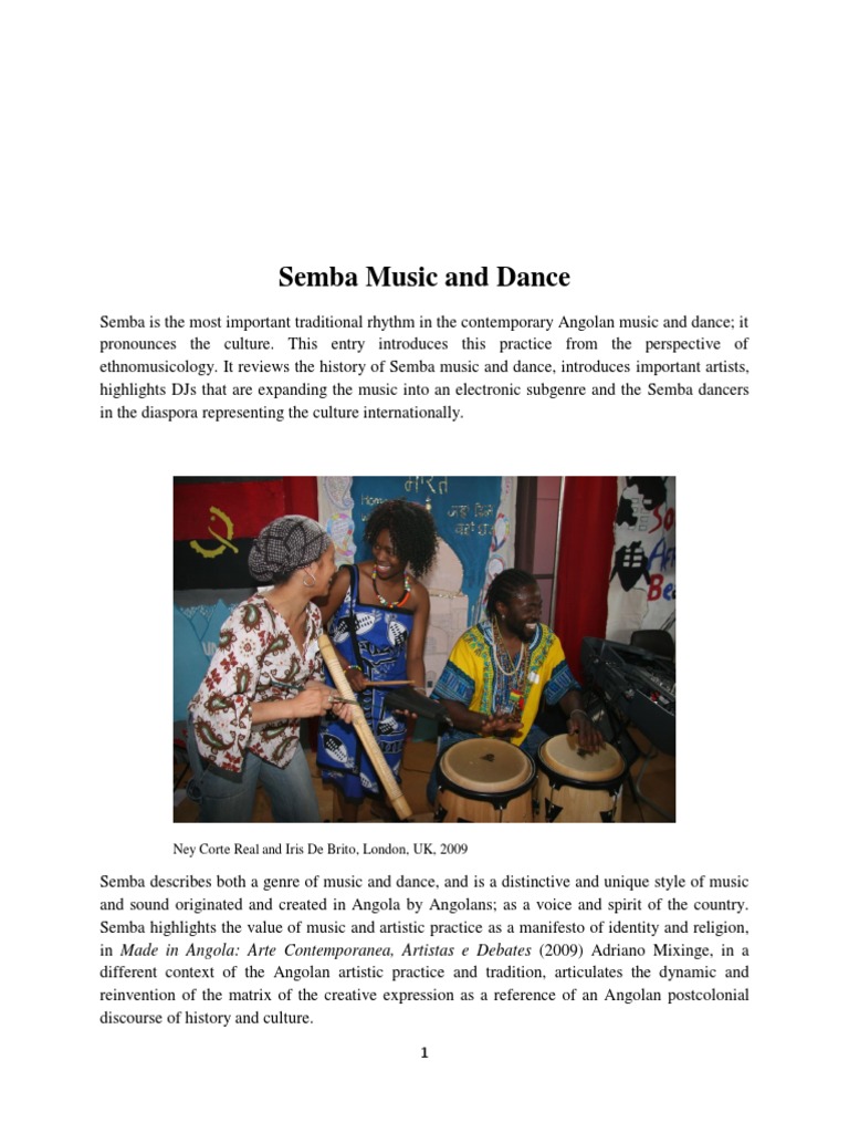 Semba Music and Dance Intro. | PDF | Dances | Angola