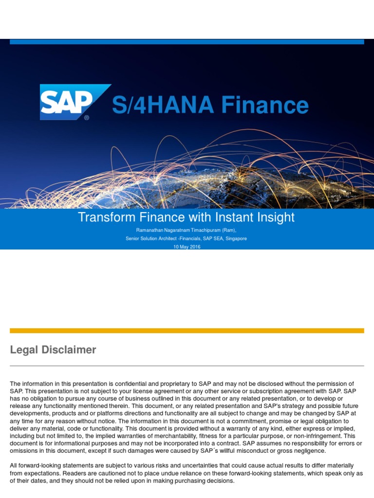 02 S4HANA Finance and Central Finance | PDF | Accounts Payable | Banks