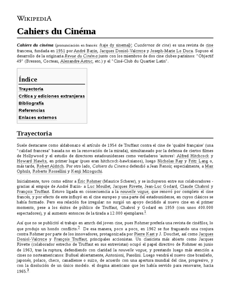 Cahiers Du Cinéma | PDF