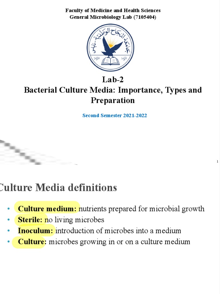 LAB 2 Culture Media Preparation 2nd 2021-2022 | PDF | Growth Medium ...