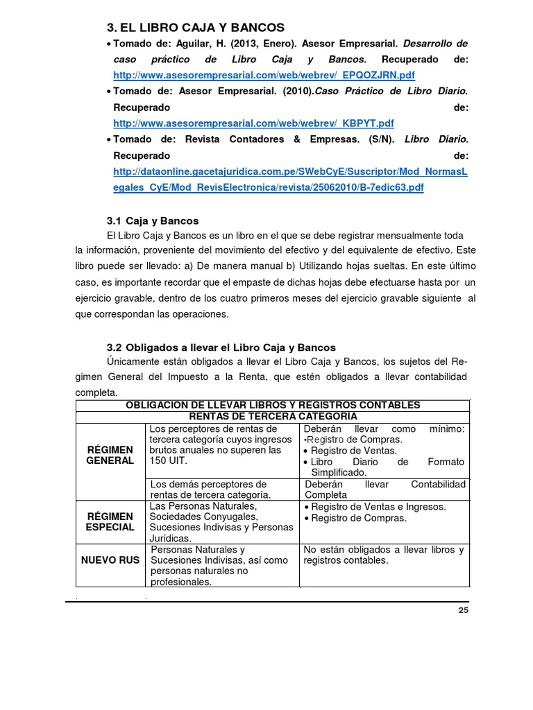 Guía del Libro Caja y Bancos | PDF | Contabilidad | Bancos