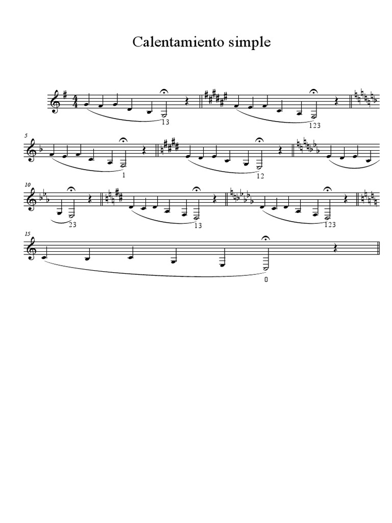 Calentamiento Simple | PDF