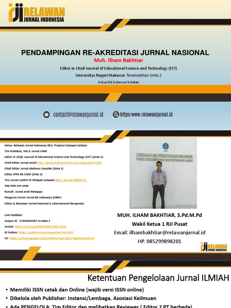 Pendampingan Re-Akreditasi Jurnal Nasional | PDF