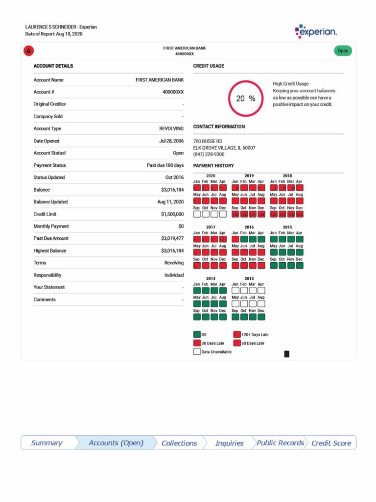 $3,016,184 - Experian Credit Report | PDF | Financial Services | Credit