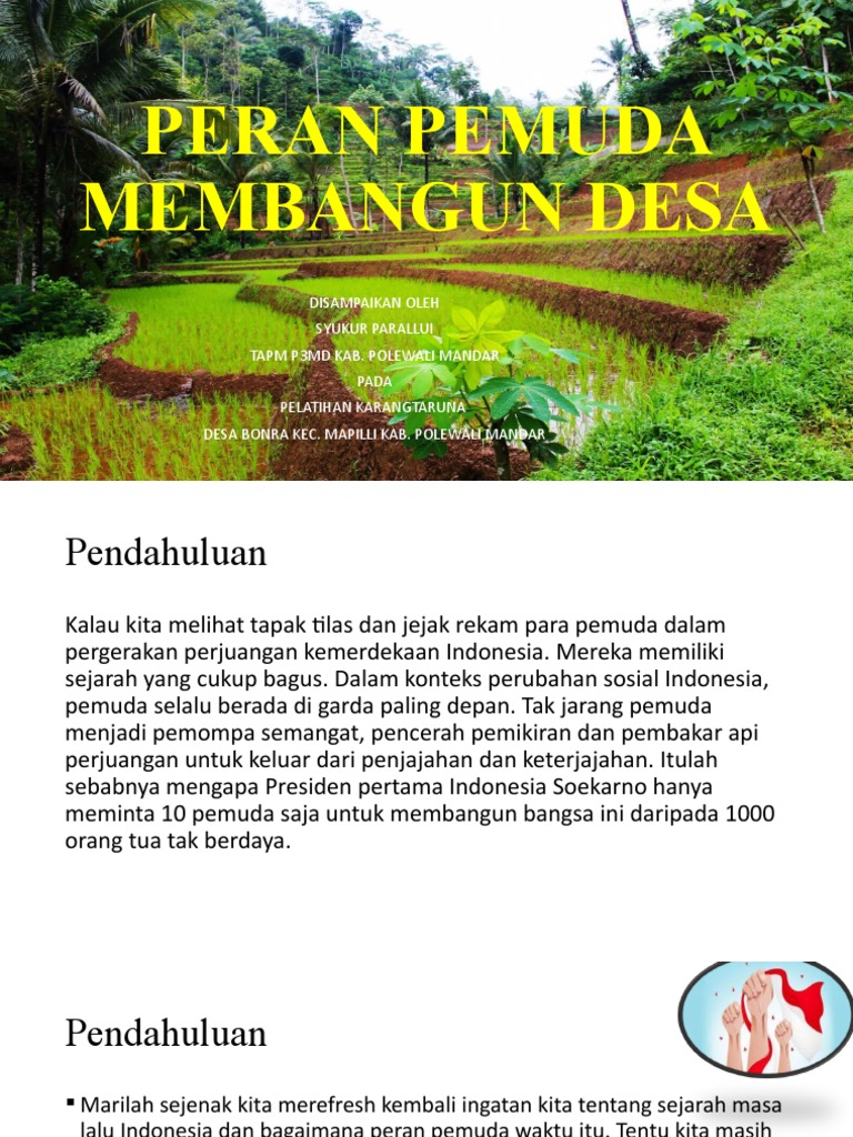 Peran Pemuda Membangun Desa | PDF