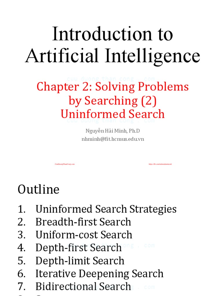 Tri-Tue-Nhan-Tao Nguyen-Hai-Minh 04 Uninformed Search - (Cuuduongthancong - Com) | PDF ...