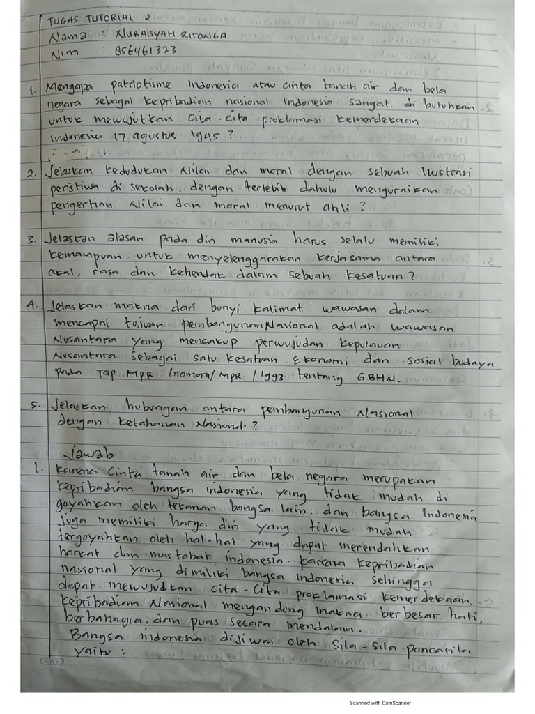 Tugas Tutorial 2 PKN Di SD | PDF