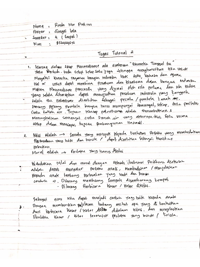 Tugas Tutorial 2 PKN Rinda Nur Pratiwi 856464676 | PDF