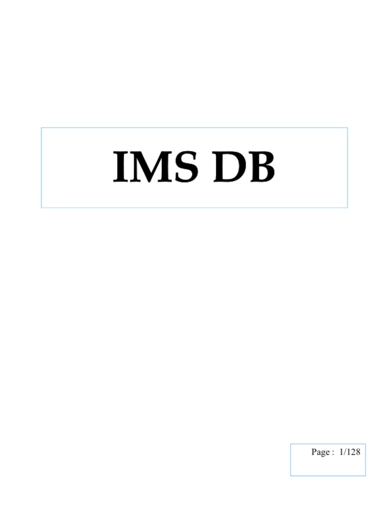 Ims DB | PDF | Data Type | Databases