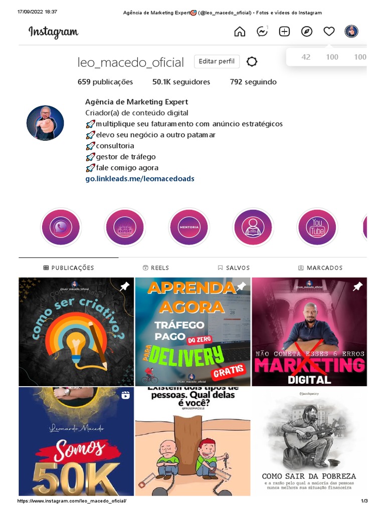 Agência de Marketing Expert? (@leo - Macedo - Oficial) - Fotos e Vídeos ...