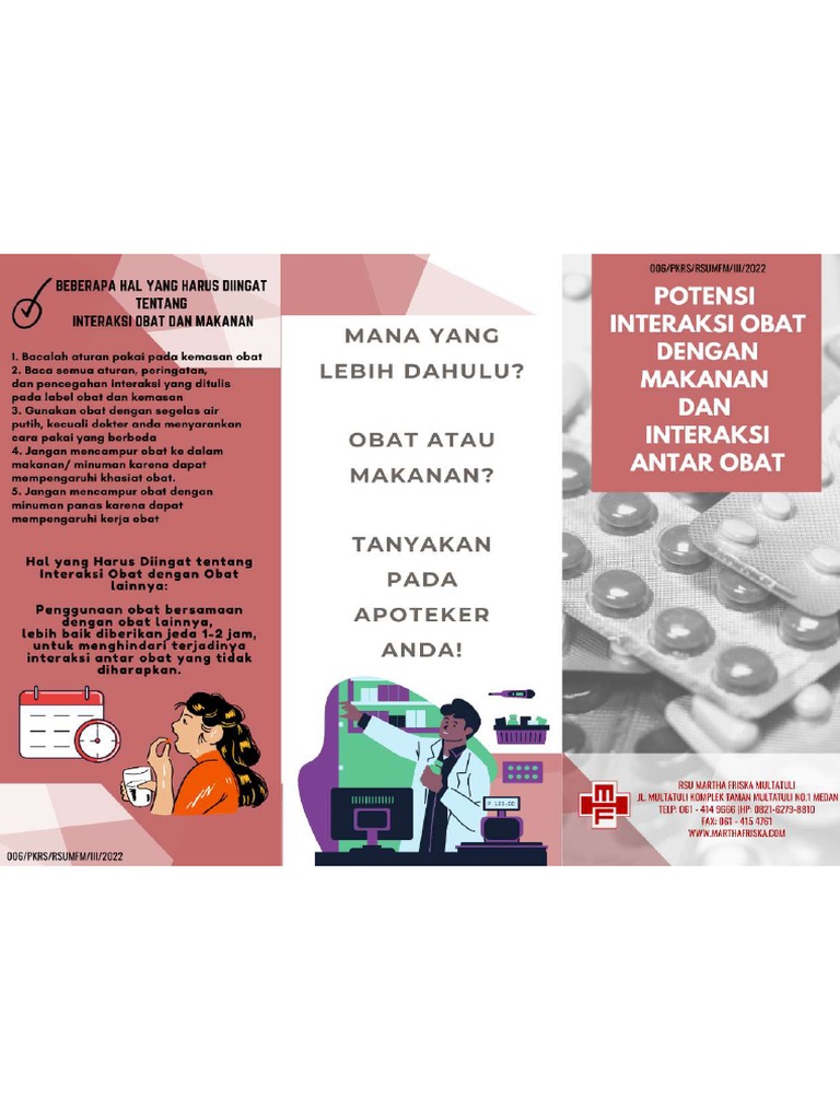1.LEAFLET INTERAKSI OBAT (Hal.1) | PDF