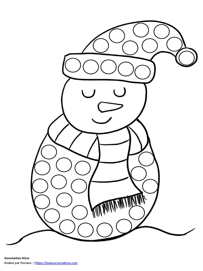 Gommettes Hiver : Activités Créatives | PDF