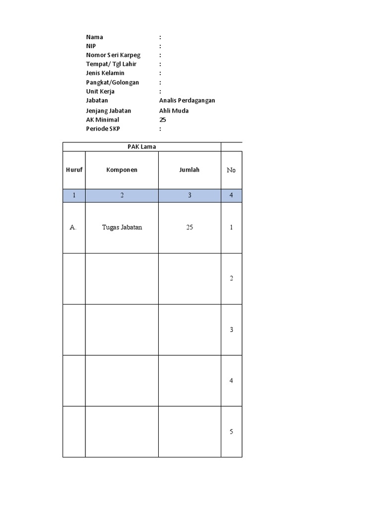 Simulasi Untuk Sosialisasi Rancangan Format Matriks Pengusulan Dan Penilaian PAK | PDF