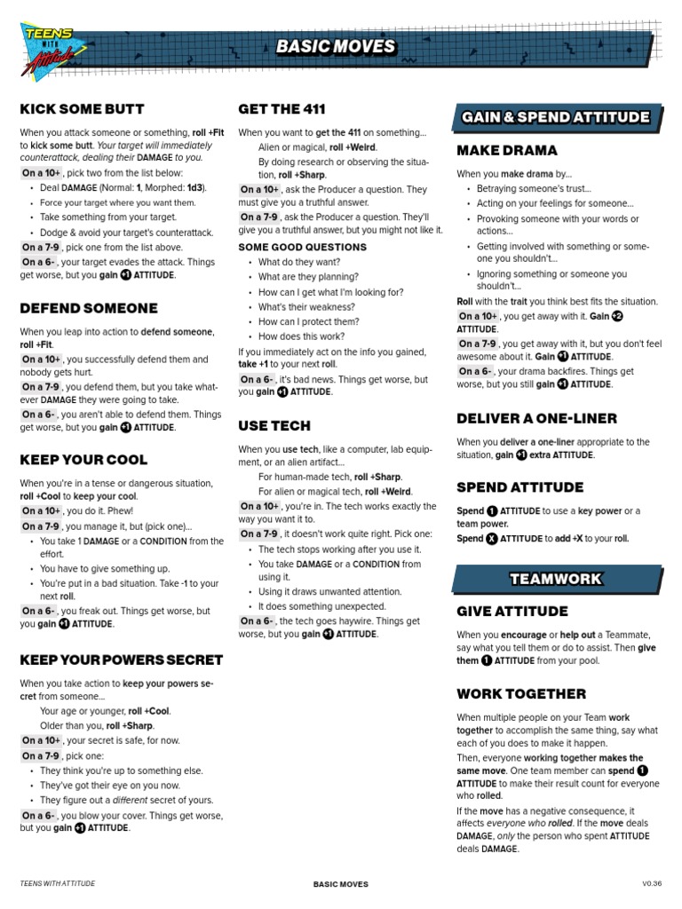 Basic Moves to Kick Butt | PDF