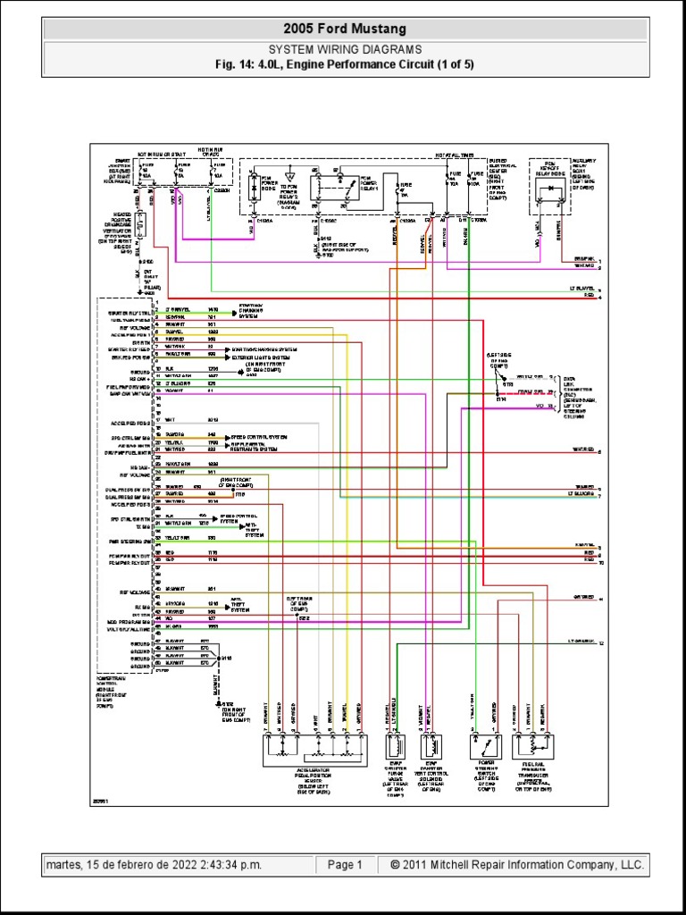 diagrama mustang 1 | PDF