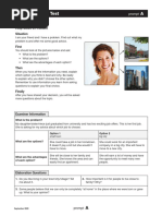 Ecce Speaking Tests - Set 1 | PDF | English Language