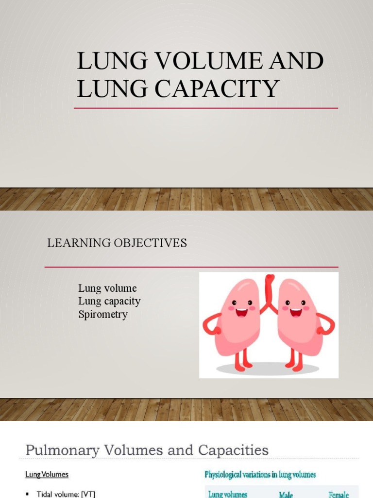 Lung Volume and Capacity | PDF
