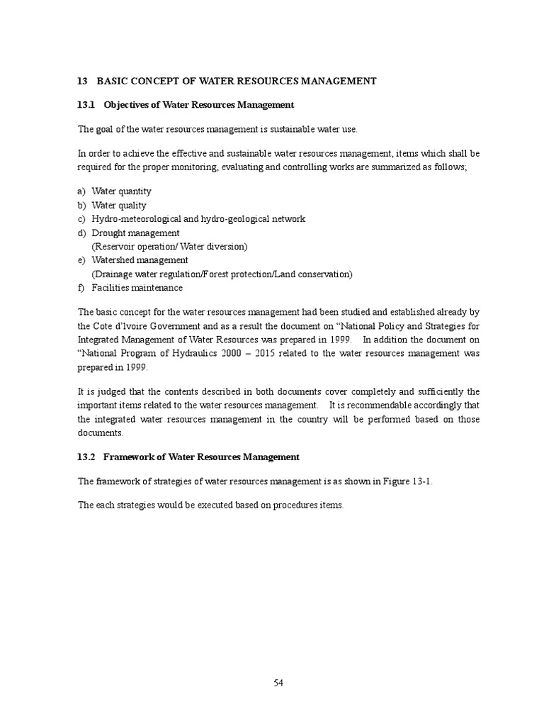 Water Resources Management Strategies | PDF | Water Resources | Water