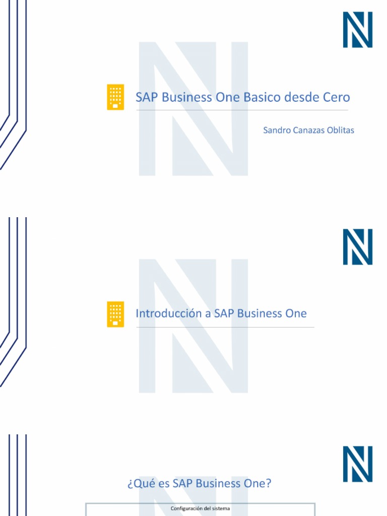 Introduccion SAPB1 Presentacion | PDF