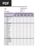 Formulir FFQ | PDF