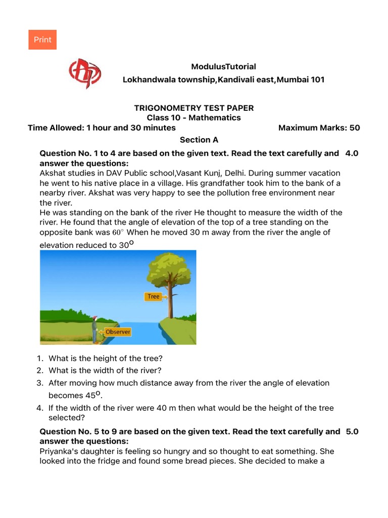 Trigonometry Paper | PDF | Angle | Trigonometric Functions