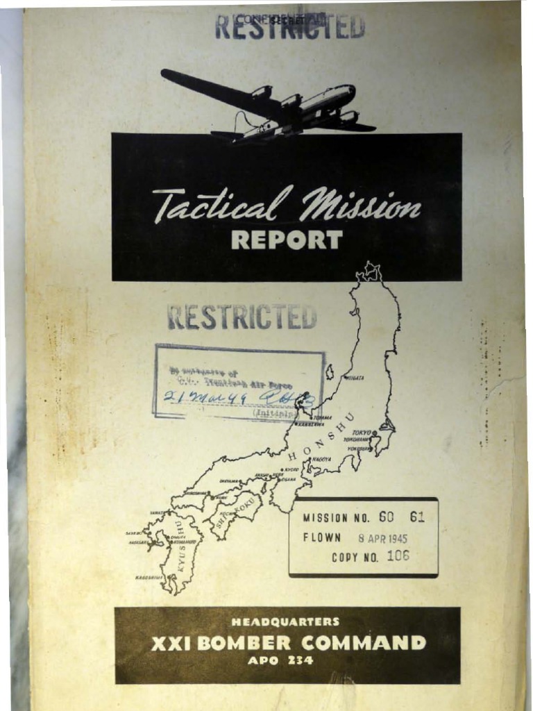 21st Bomber Command Tactical Mission Report 60, 61, Ocr | PDF ...