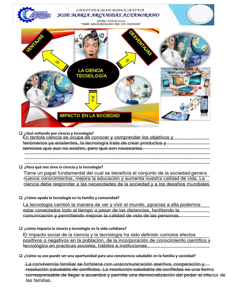 Impacto de Ciencia y Tecnología en la Vida | PDF | Sociedad | Conocimiento